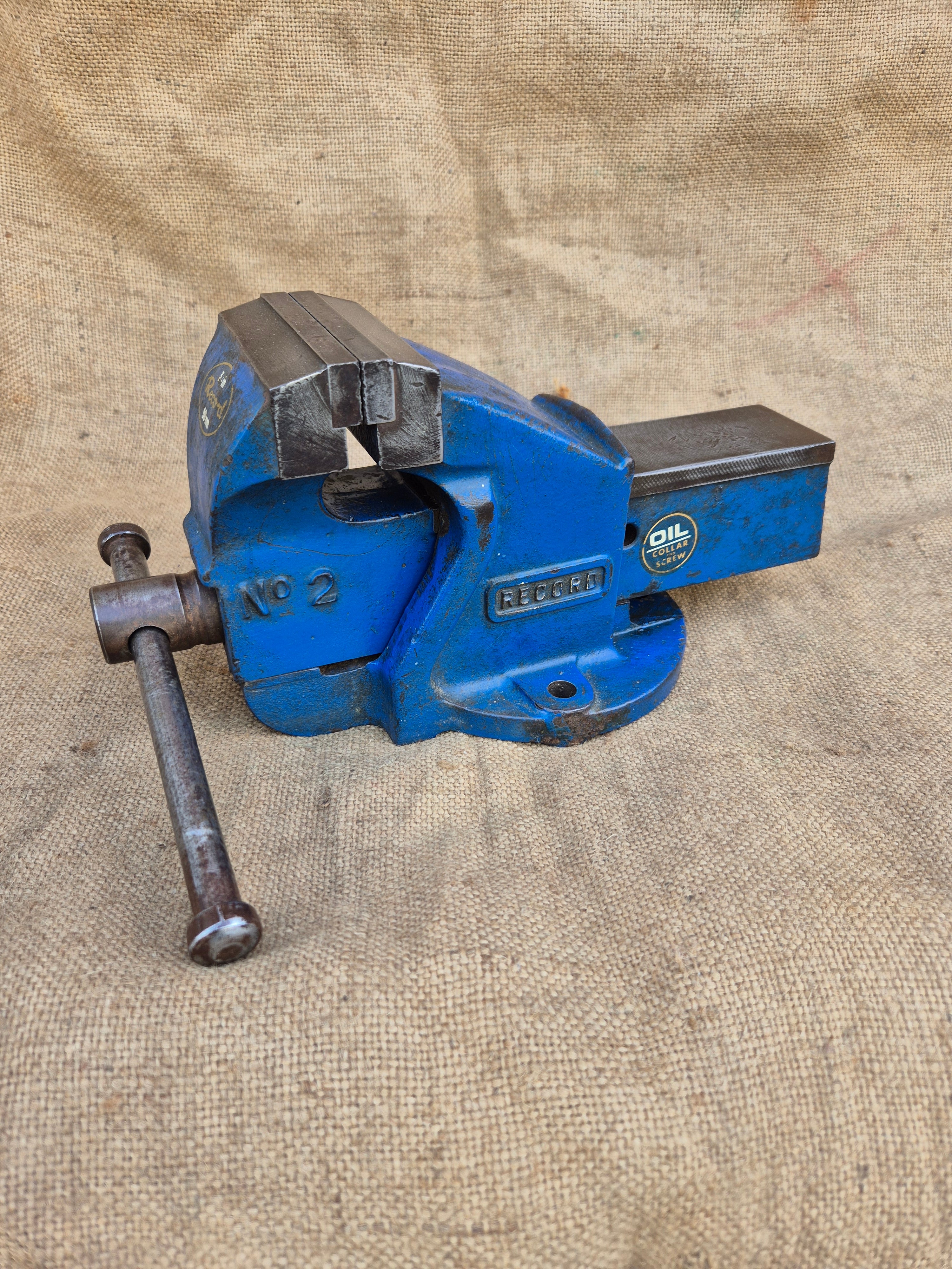 Vintage Record No. 2 BENCH VICE 3.5" Jaw MADE IN ENGLAND Free Postage ...